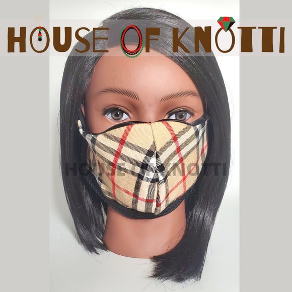 Hand Crafted | Accessories | Luxury Plaid Mask | Poshmark